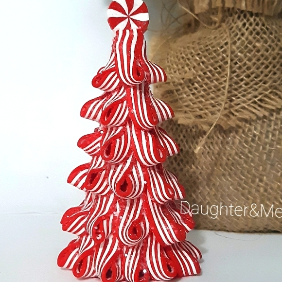 Holiday Time | Holiday | Nwt Htf Peppermint Ribbon Christmas Tree ...